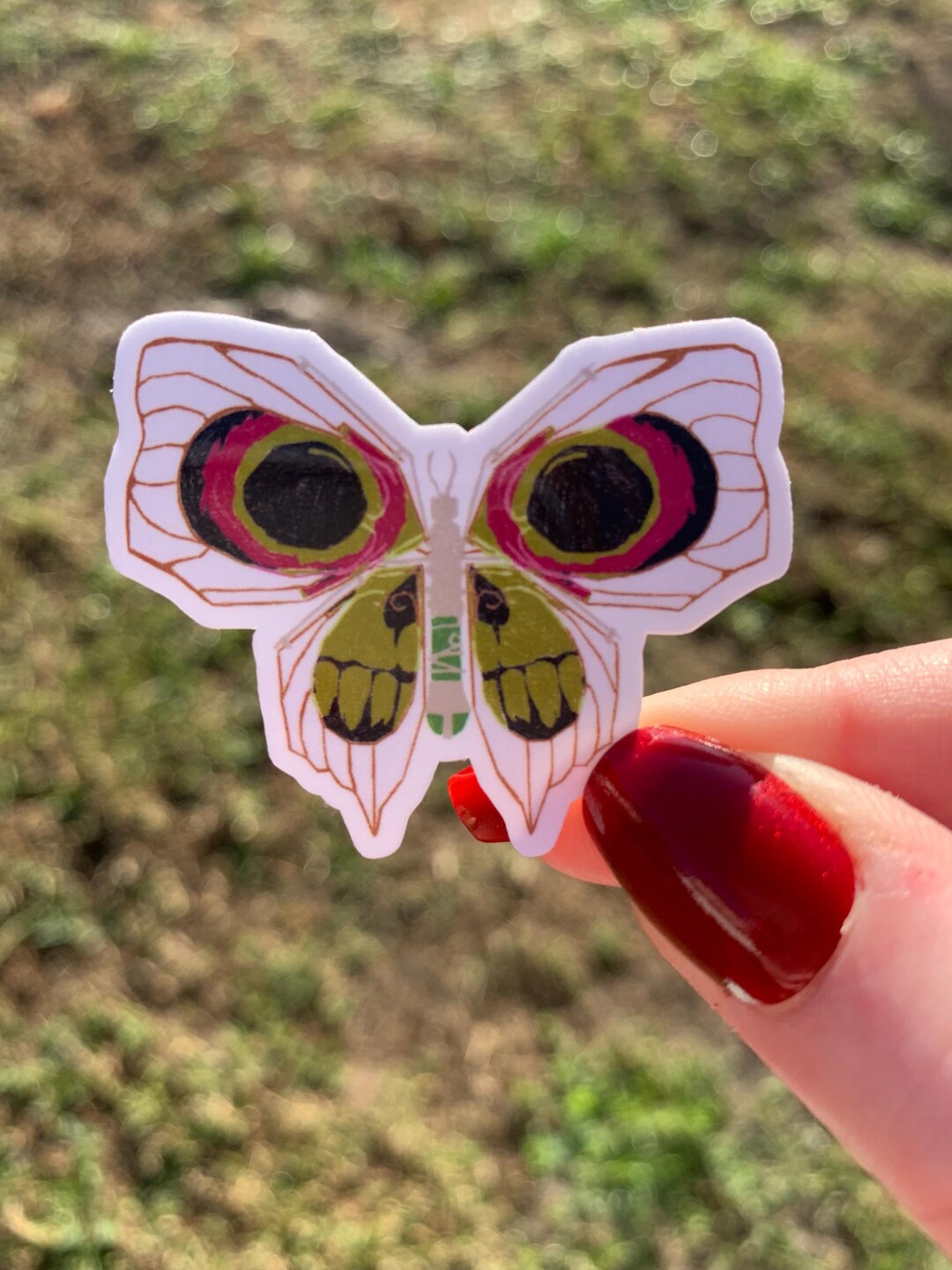 Jinx Arcane Butterfly Bomb Sticker Glitter or Normal Waterproof - Etsy