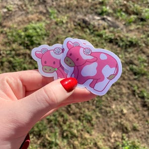 Fruit Cow Stickers Waterproof Cow Stickers - Etsy