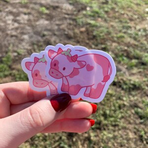 Fruit Cow Stickers Waterproof Cow Stickers - Etsy