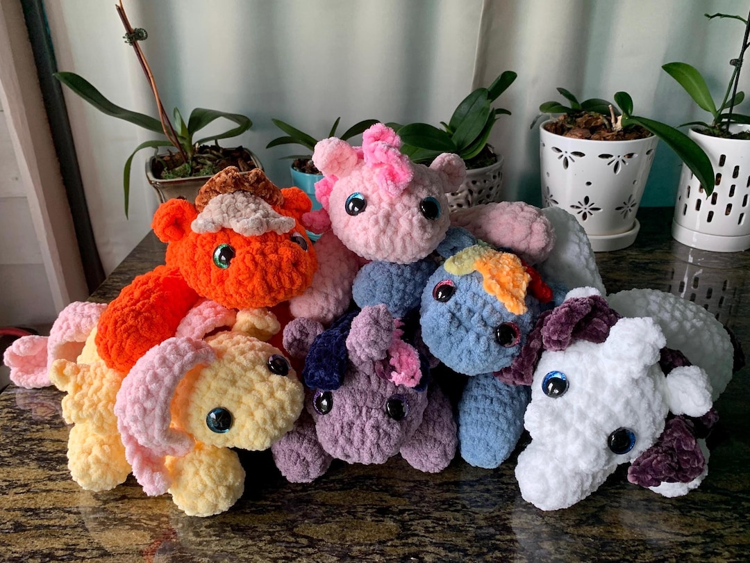 MLP Pony Crochet Pattern Ponies Plushie Pattern DIGITAL FILE - Etsy
