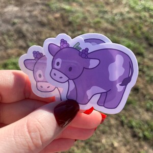 Fruit Cow Stickers Waterproof Cow Stickers - Etsy