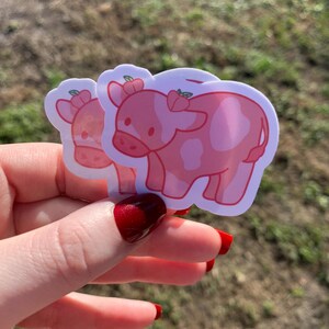 Fruit Cow Stickers Waterproof Cow Stickers - Etsy