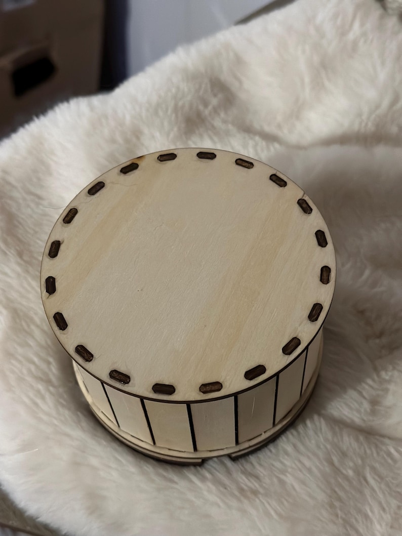 Wooden Laser Cut Iris Box - Etsy