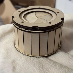Wooden Laser Cut Iris Box - Etsy
