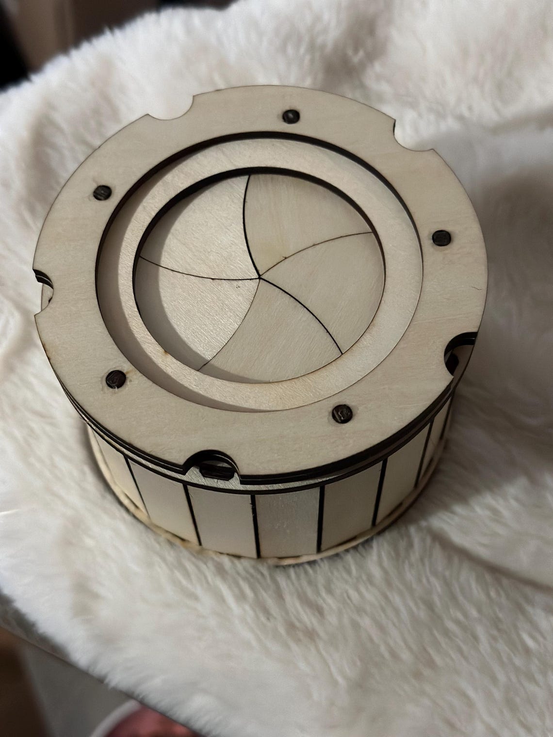 Wooden Laser Cut Iris Box - Etsy