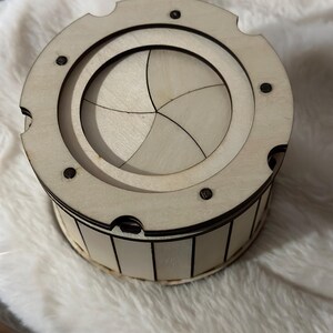 Wooden Laser Cut Iris Box - Etsy