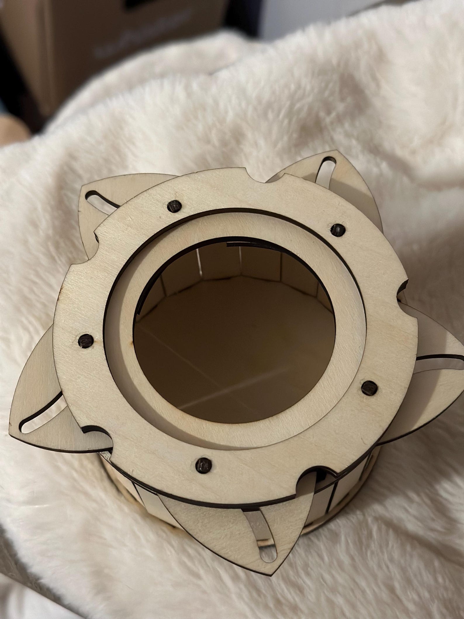 Wooden Laser Cut Iris Box - Etsy