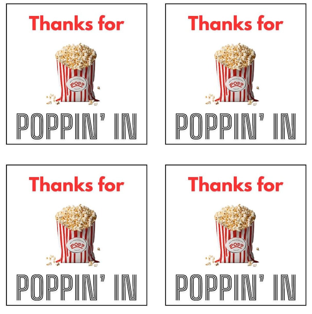 Thanks for Poppin in Tags Back to School - Etsy
