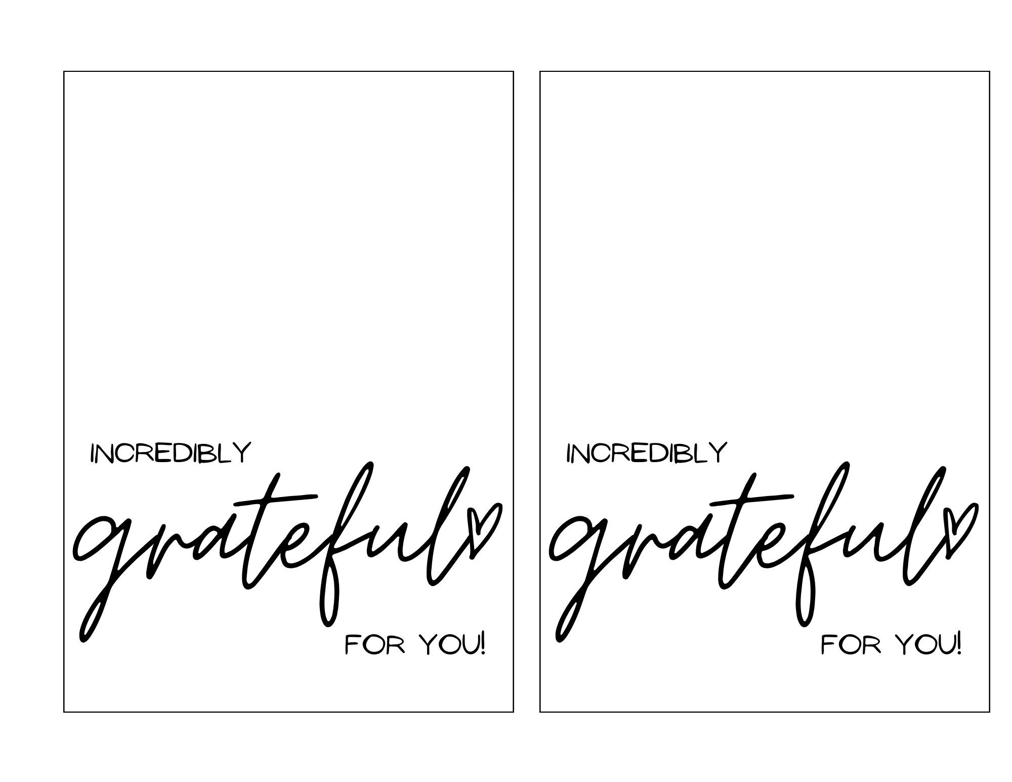 Thank You Cards Gratitude Cards Digital Simple Minimalist Card ...
