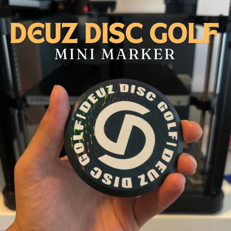 Disc Golf Mini Marker Disc PDGA Legal Deuz Disc Golf Official Mini 3D ...
