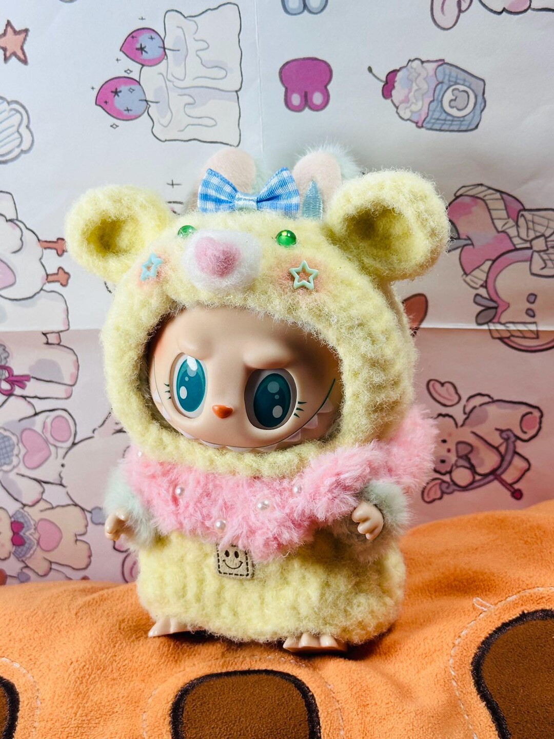 The Monsters Doll Have a Seat Labubu Clothes Kawaii Gift for Labubu ...