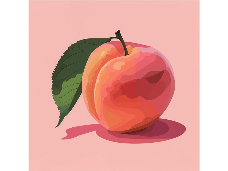 Peach Clipart, Fruit Watercolor Peach Flower and Tree Clip Art - Etsy