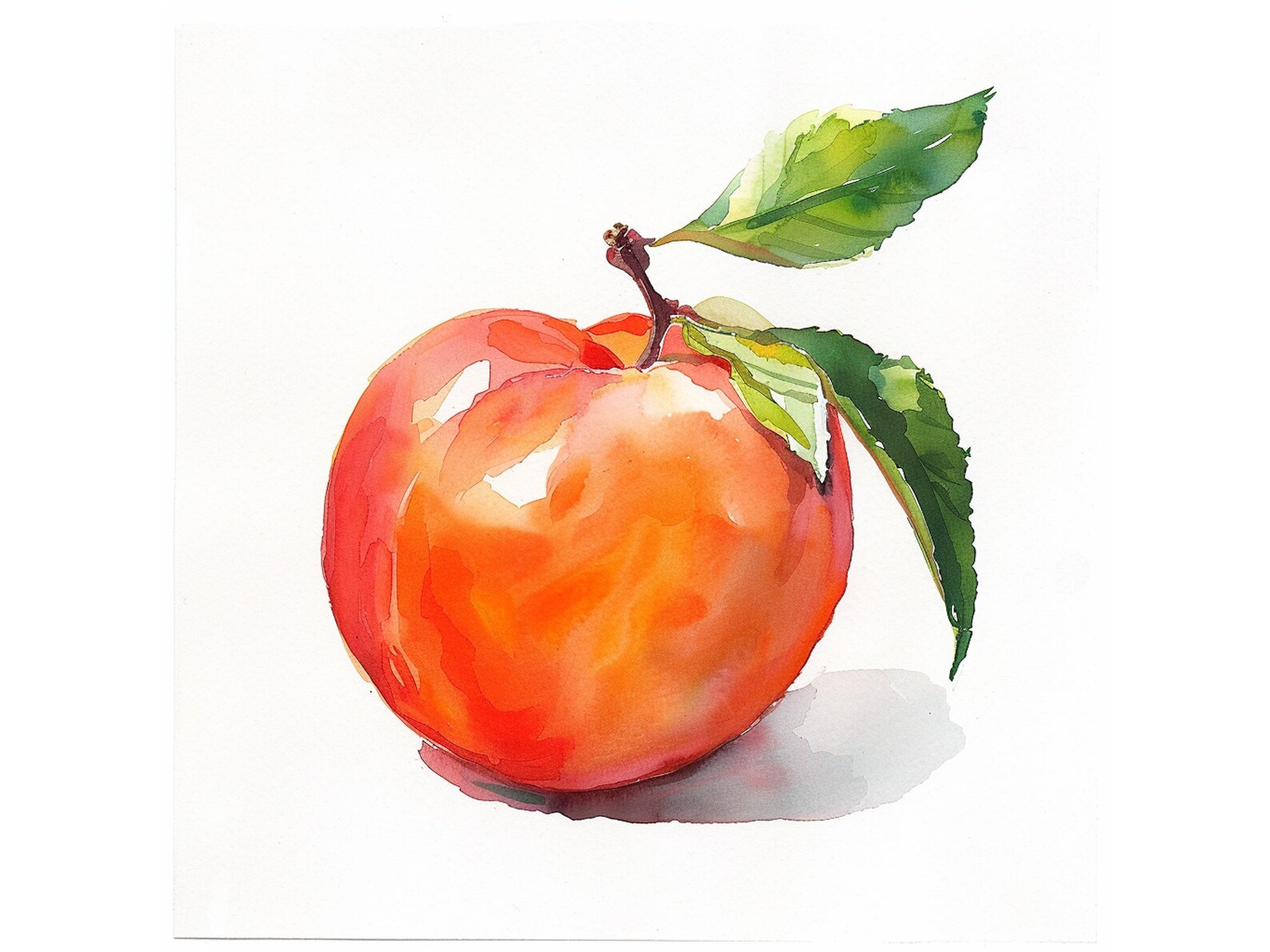 Watercolor Apple Clipart Set PNG Instant Download - Etsy