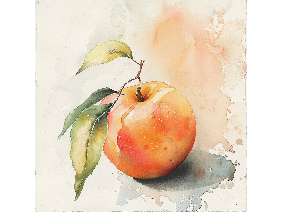 Watercolor Apple Clipart Set PNG Instant Download - Etsy