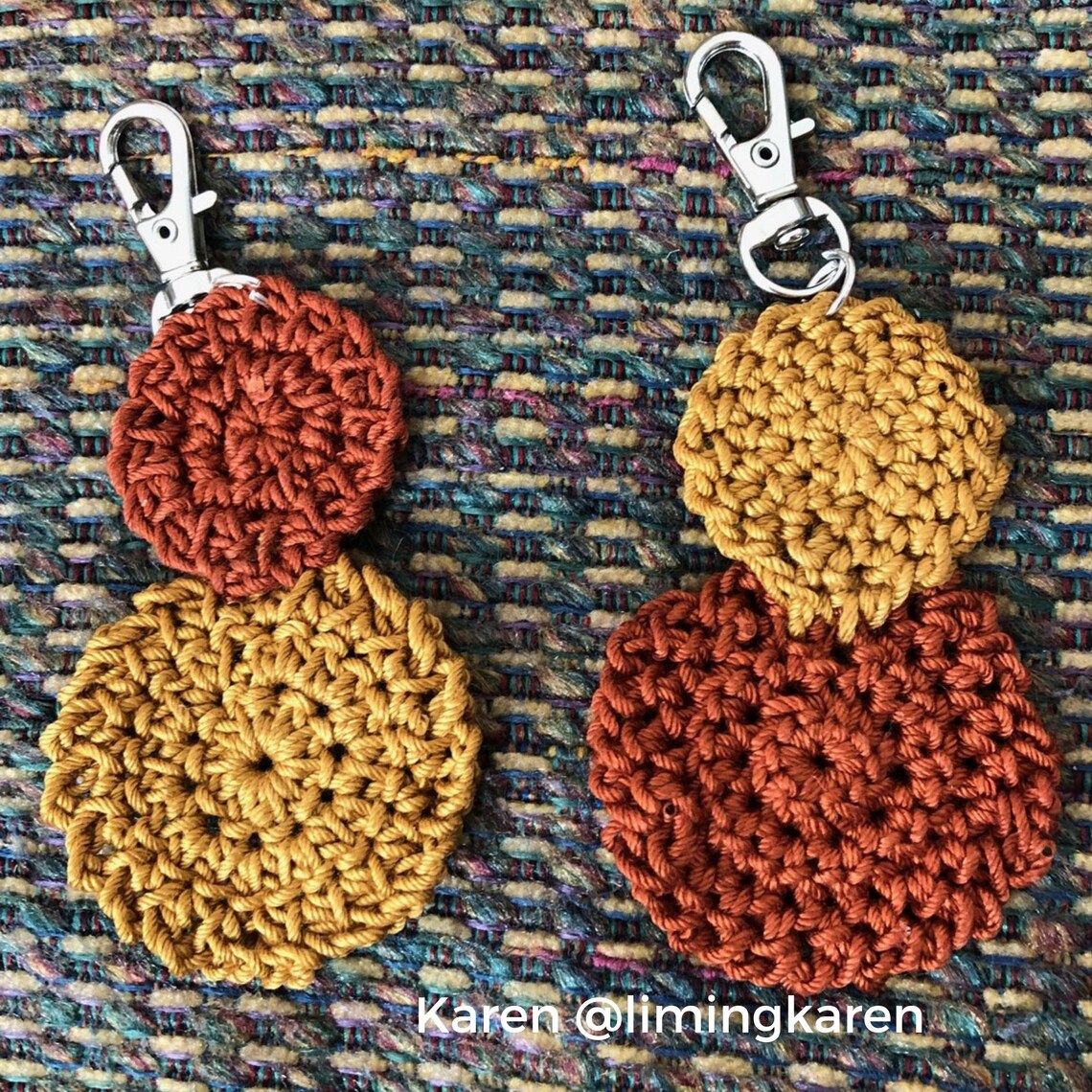 Morgana Jewelry PDF Pattern: Crochet Earrings, Bracelet, Pendant ...
