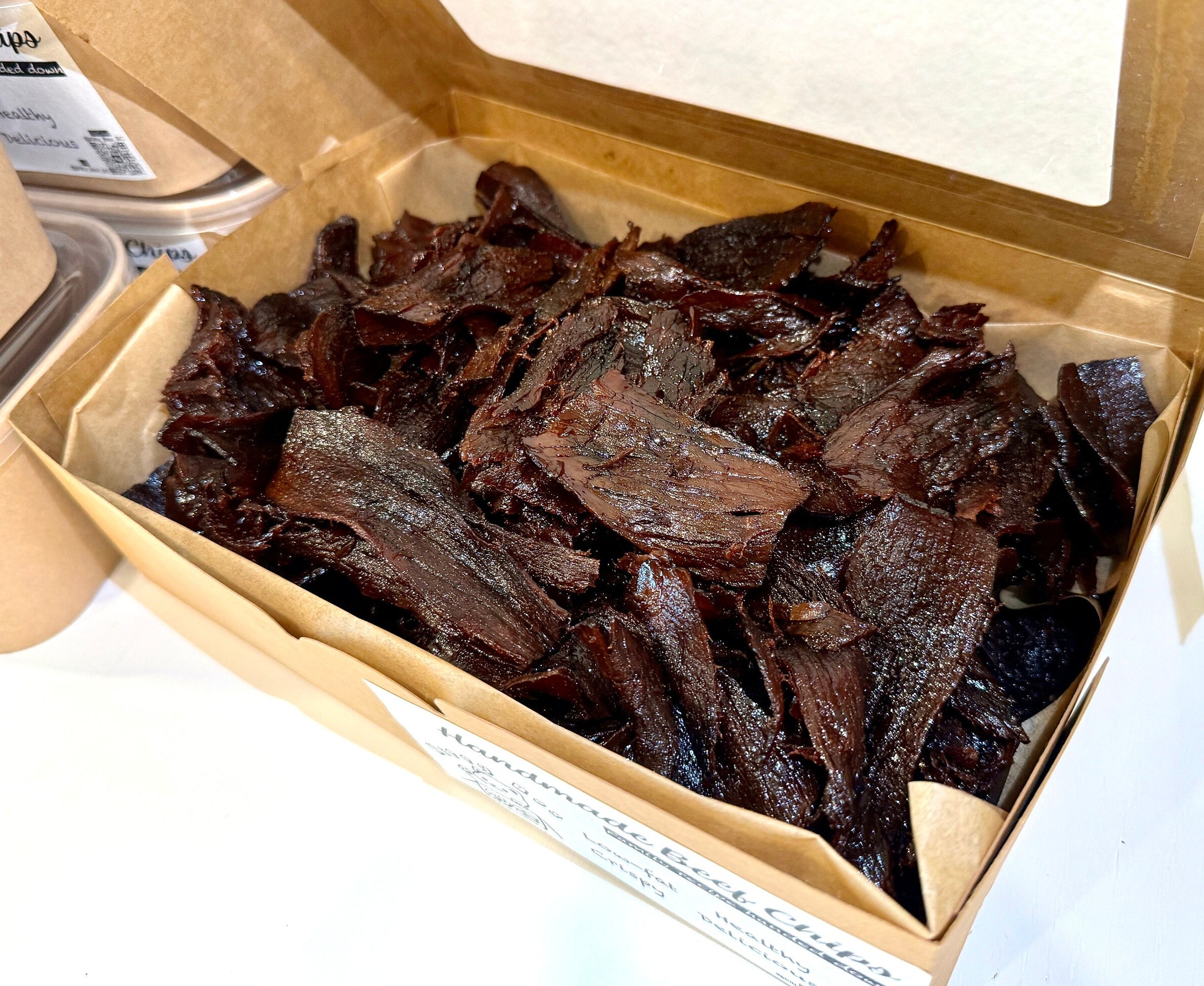 1 Lb Handmade Beef Chips, Snapbeef, Beef Jerky - Etsy