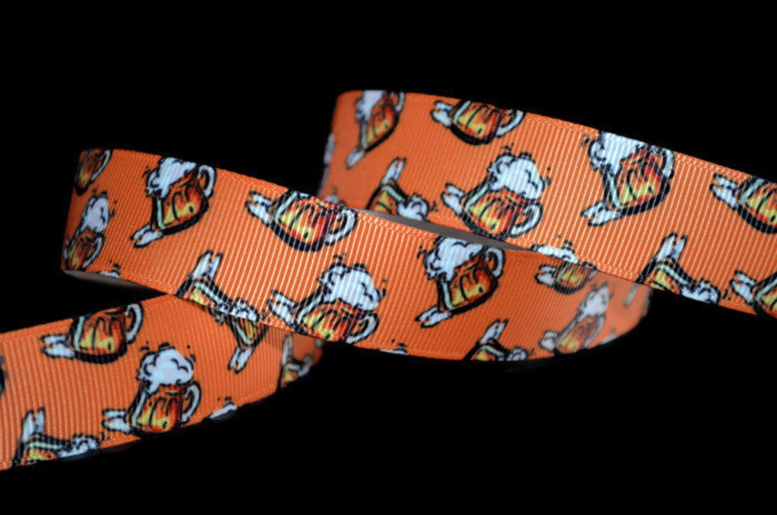 Beer Ribbon Beer Grosgrain Snack Ribbon Sports Ribbon Brew - Etsy