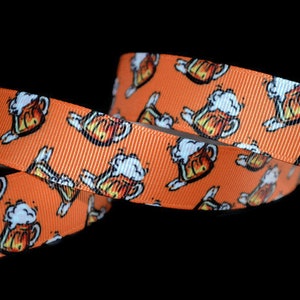 Beer Ribbon, Beer Grosgrain, Snack Ribbon, Sports Ribbon, Brew Ribbon ...