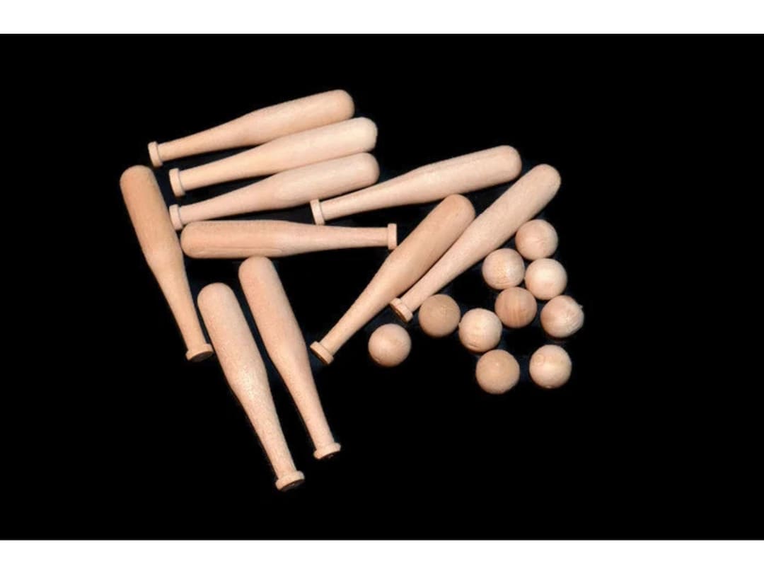 Mini Baseball Bats, Baseball Party Supplies, Softball Party, Wooden ...