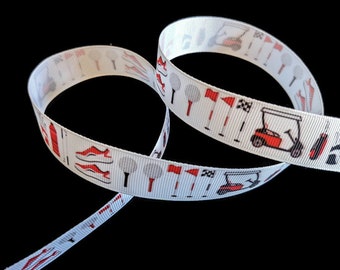 Golf Ribbon With Carts and Clubs Ideal for Tournaments, Favors, Gift ...