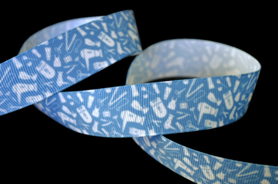 Hair Salon Stylist Tools 7/8" Printed Grosgrain Ribbon, Beauty Supply ...