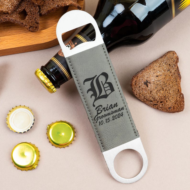 Personalized Beer Bottle Opener, Custom Groomsmen Invitation Gifts ...