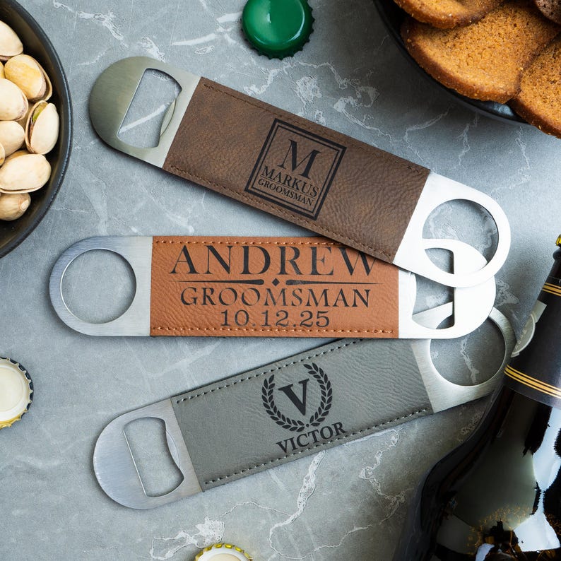 Personalized Beer Bottle Opener, Custom Groomsmen Invitation Gifts ...