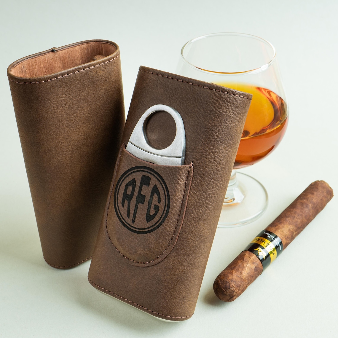 Custom Engraved Cigar Case, Cigar Travel Case, Personalized Cigar ...