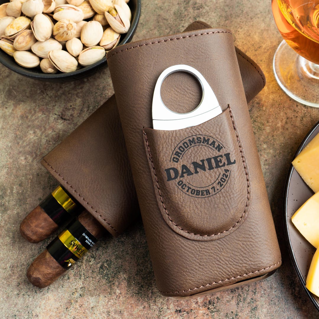 Custom Engraved Cigar Case, Cigar Travel Case, Personalized Cigar ...