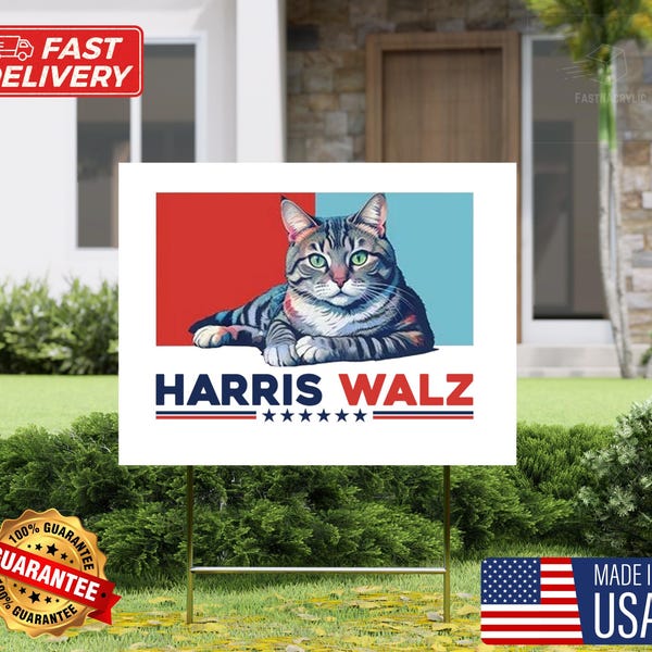 Harris Walz Yard Signs - Etsy