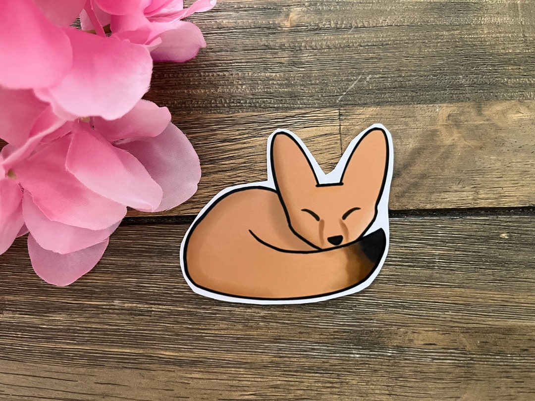 Fennec Fox Sticker Waterproof Laptop Sticker - Etsy