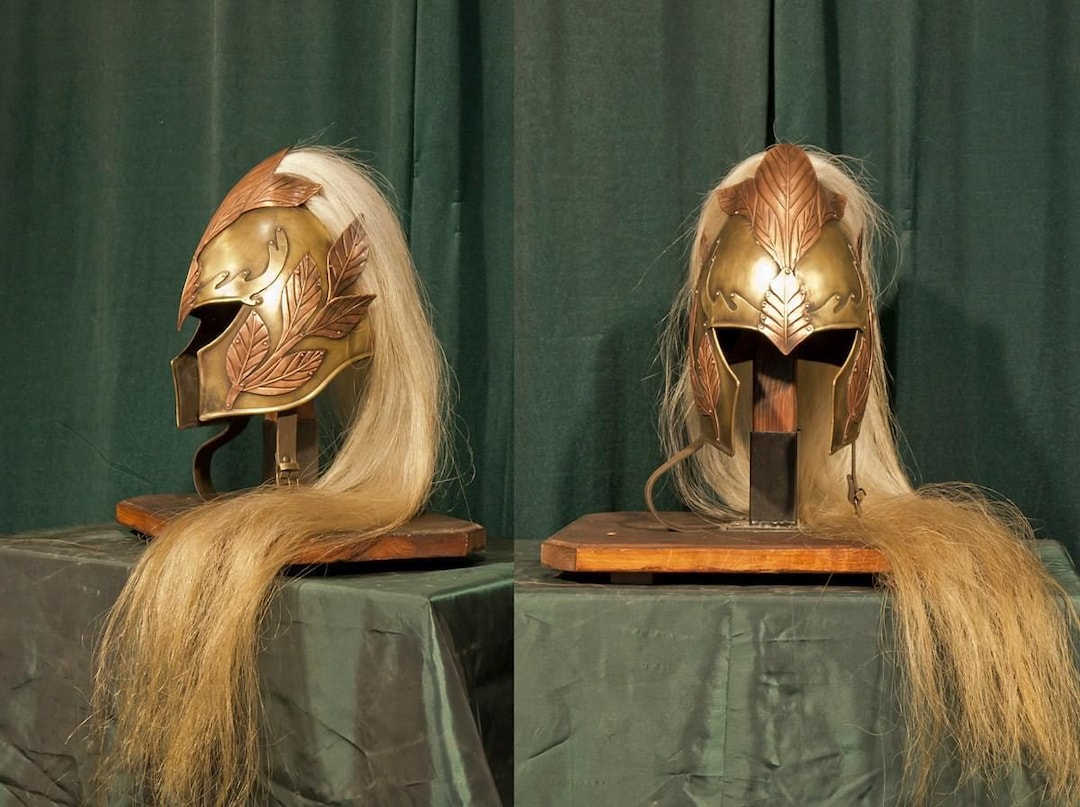 Medieval Lord of the Rings King Elven Helmet With Plume Knight Cosplay ...
