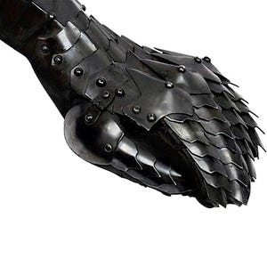 Medieval Nazgul Fantasy Black Gauntlets ~ Medieval Knight Gothic ...