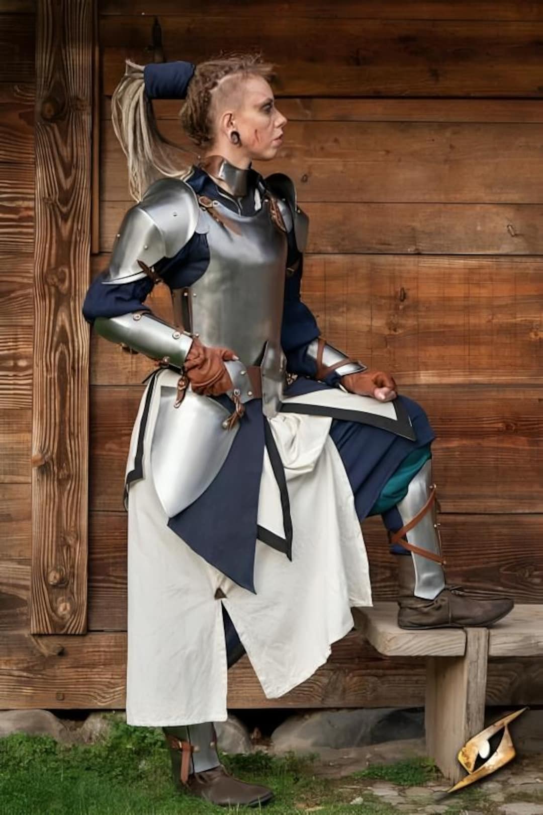 Polished Steel Medieval Lady Armor Suit- Female Armor Suit- Full Body ...