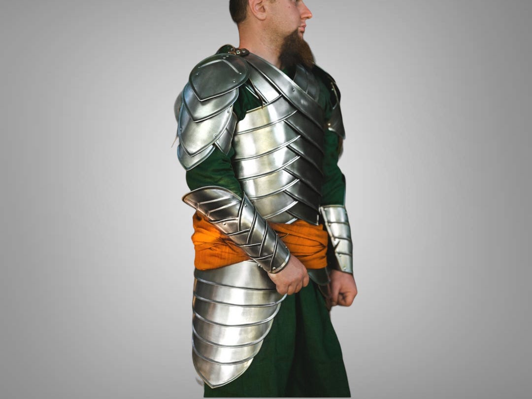 Second Age Elves Full Suit of Armor LARP ARMOR Cuirass/pair of Bracers ...
