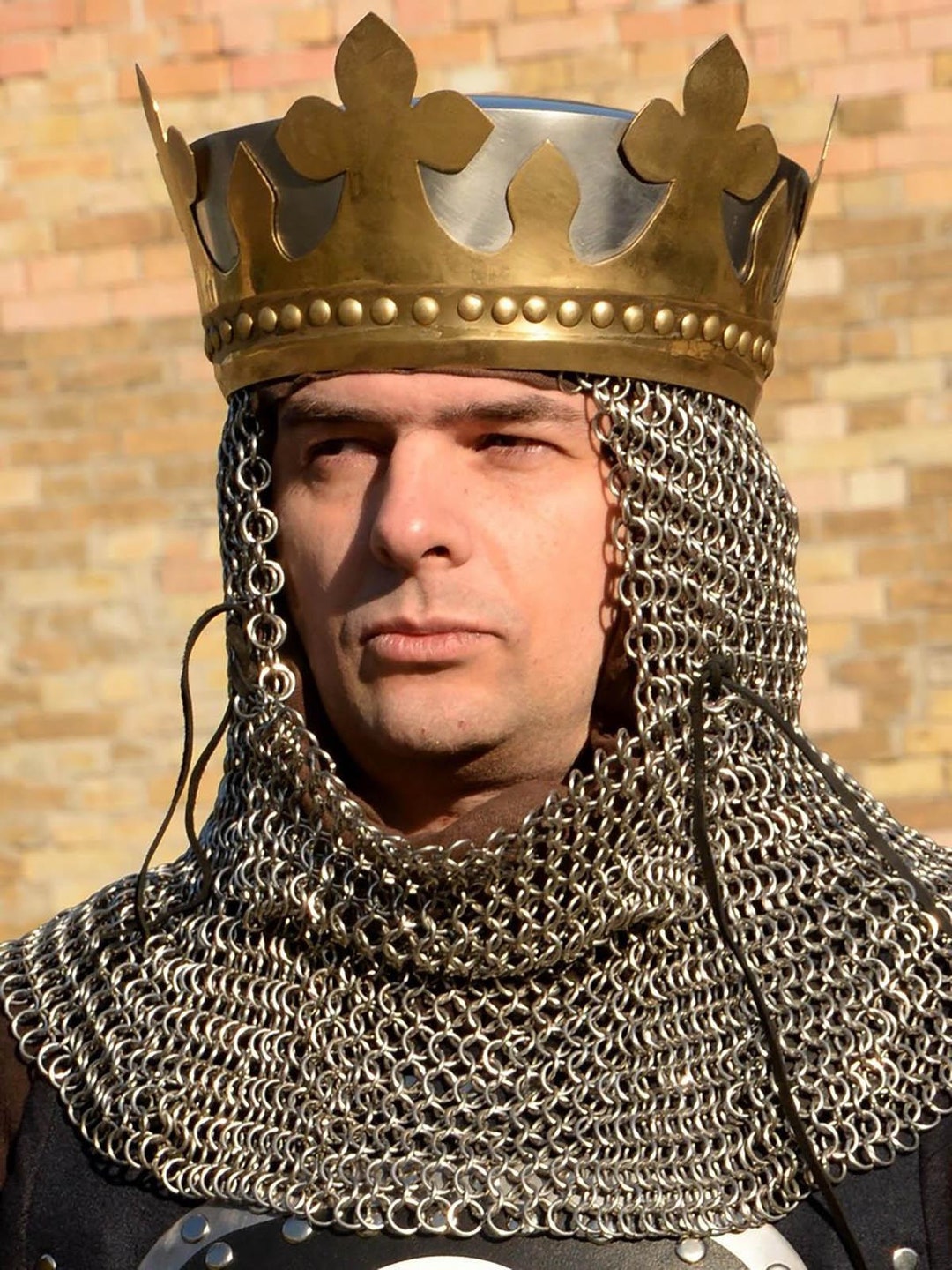 Medieval Knight Steel Kings Helmet | Knight Helmet Larp Top Helmet ...