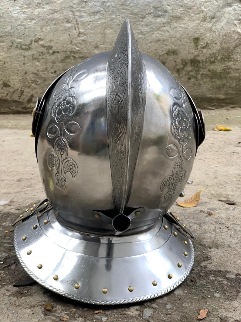 Medieval Close Knight Helmet- Armet Helmet- Ancient Close Knight Helmet ...