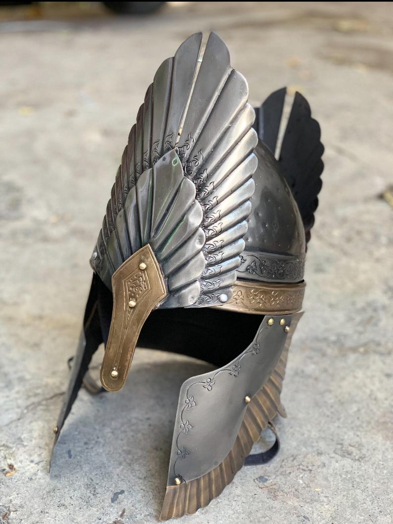 Steel Elendil's Helmet Elevn Helmet Gondor Helmet Lotr Helmet Prop ...