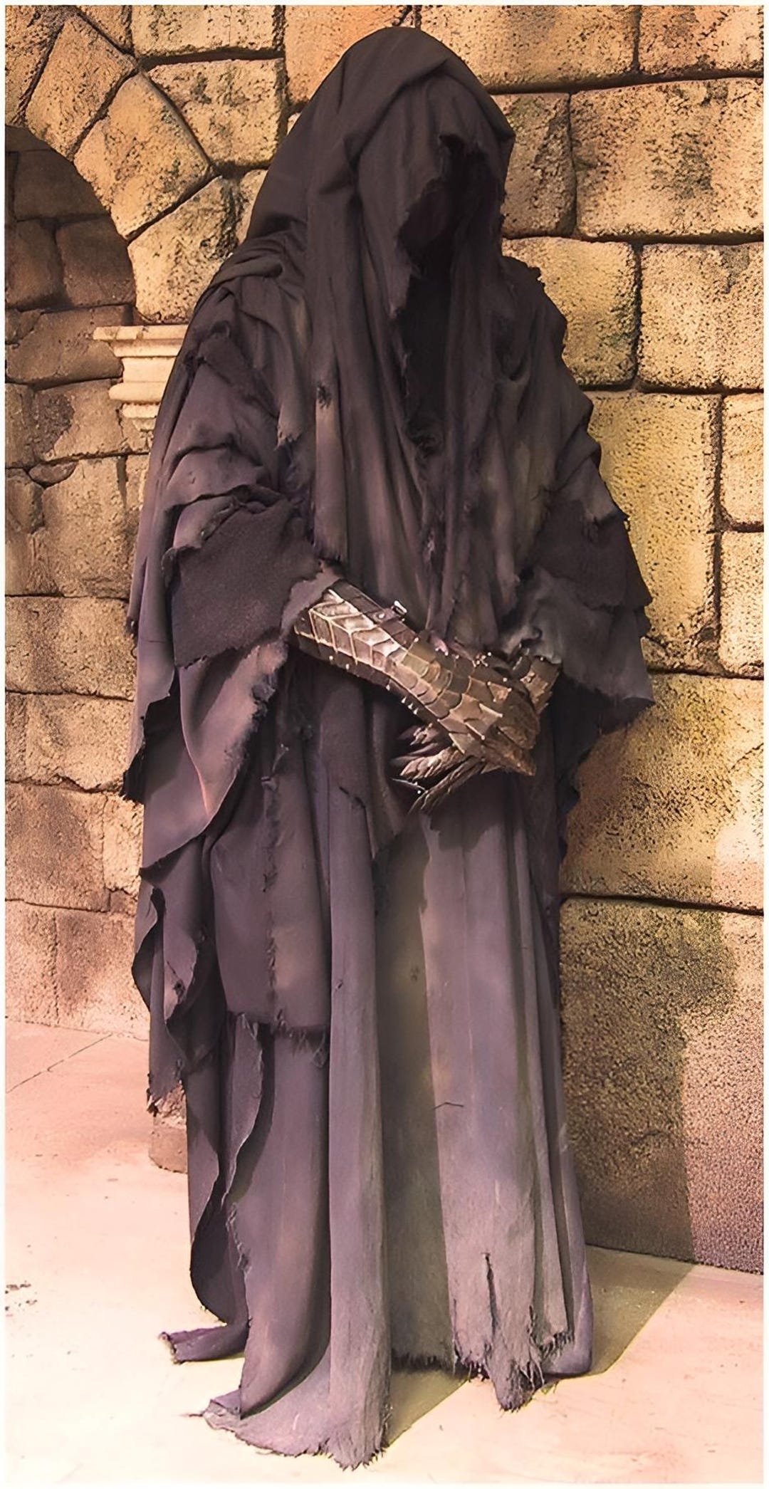 Ring Wraith Costume Nazgul Full Costume/grim Reaper Long Cape Ring ...