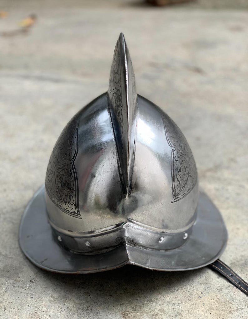 Steel Made Morion Helmet Spanish Helmet Prop Replica Roleplay & Cosplay ...