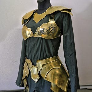 Queen of the Elven" Brass Medieval Lady Armor Suit- Female Armor Suit ...