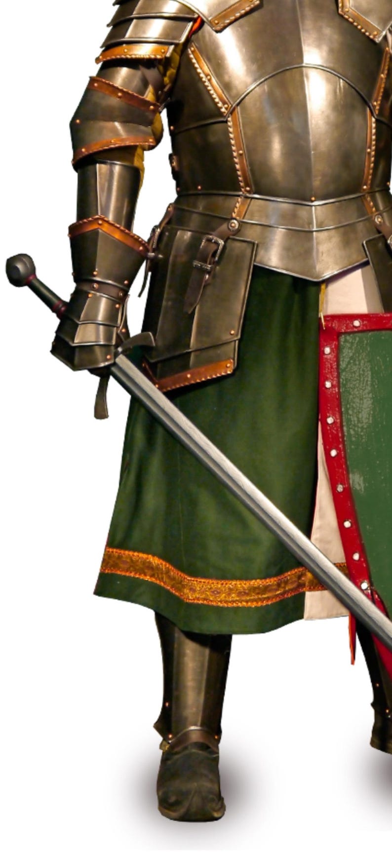 Adult Medieval Knight Templar Armor | Crusader Cosplay Costume - Etsy