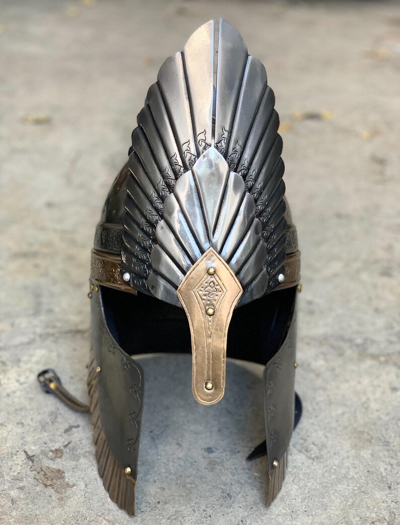Steel Elendil's Helmet Elevn Helmet Gondor Helmet Lotr Helmet Prop ...