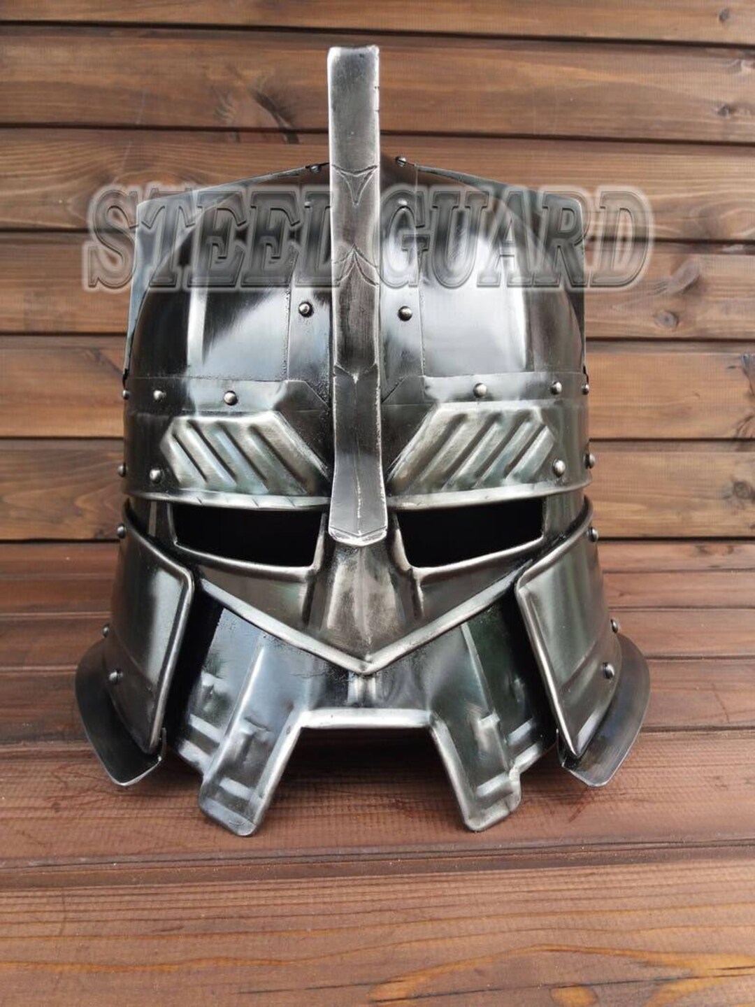 Handmade Medieval Blued Steel Helmet – LOTR Dwarven Knight Cosplay ...