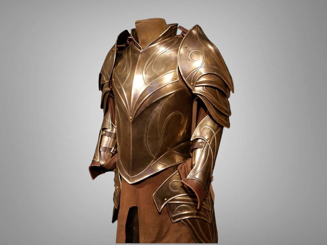 Medieval Elven Cuirass Armor - Larp Elven Costume - Medieval Wearable ...