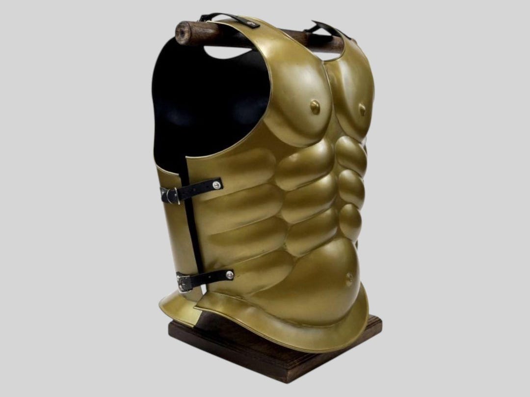 Medieval Steel Antique Gladiator Muscle Cuirass Armor -greek Muscle ...