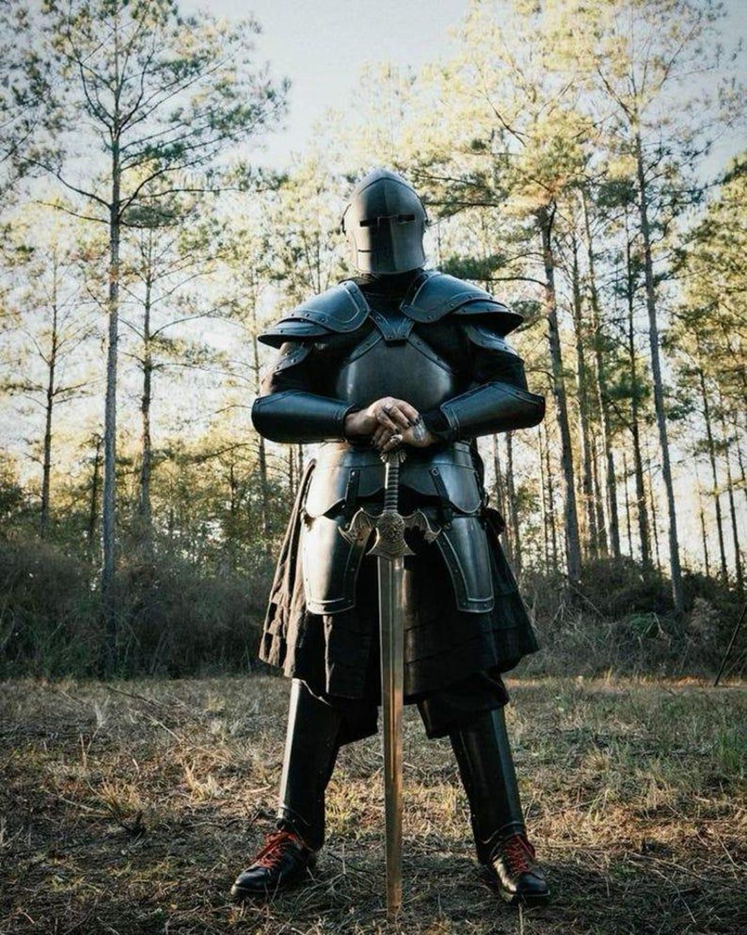 Black Full Body Barbuta Armor | Masterpiece of Medieval Protection ...