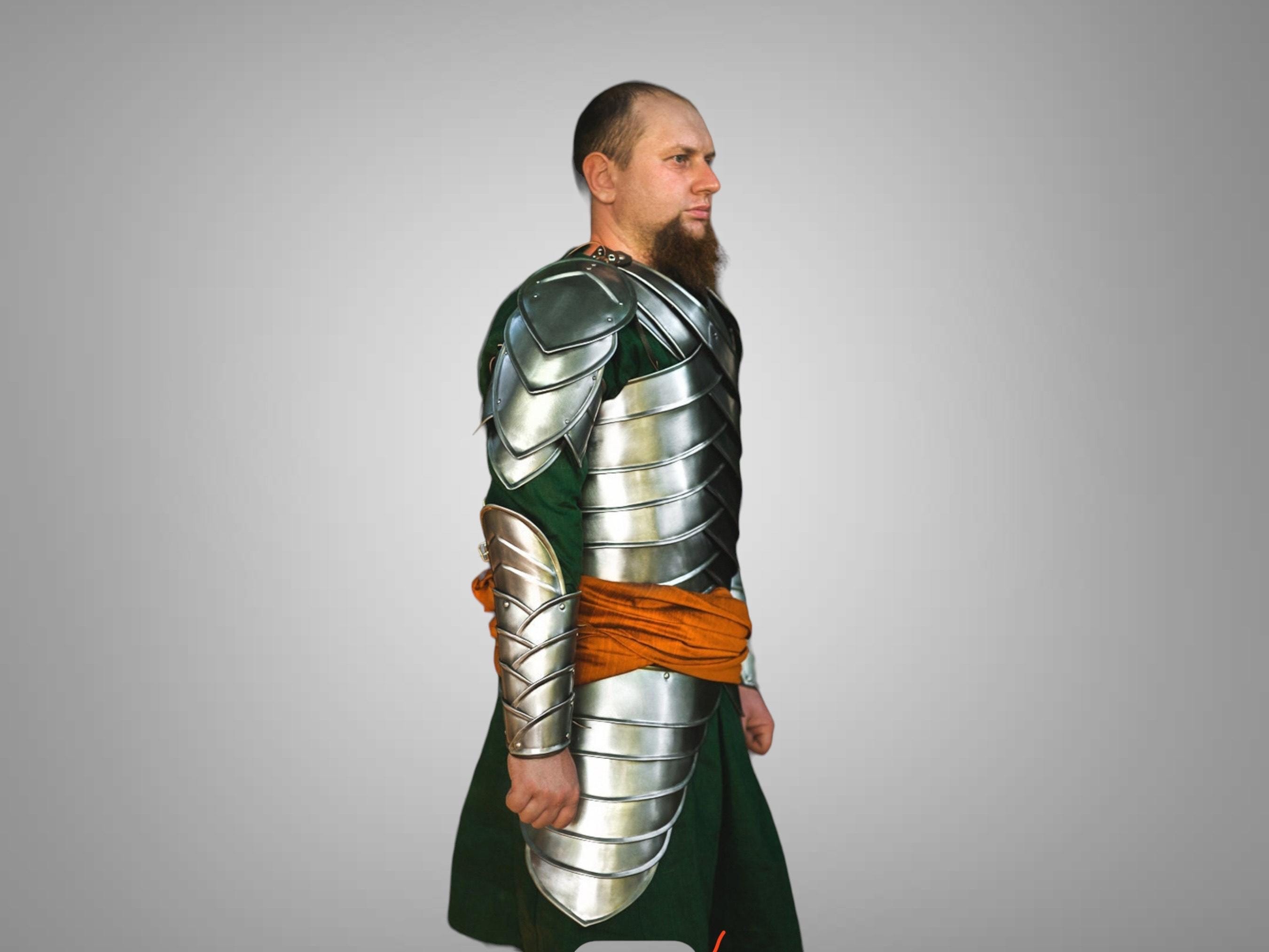 Second Age Elves Full Suit of Armor LARP ARMOR Cuirass/pair of Bracers ...