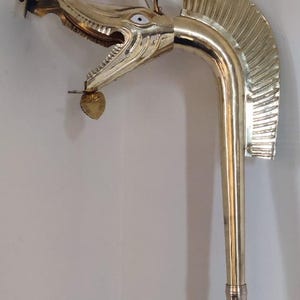 Full Brass Celtic Dragon Face Deskford Carnyx Fully Playable - Medieval ...