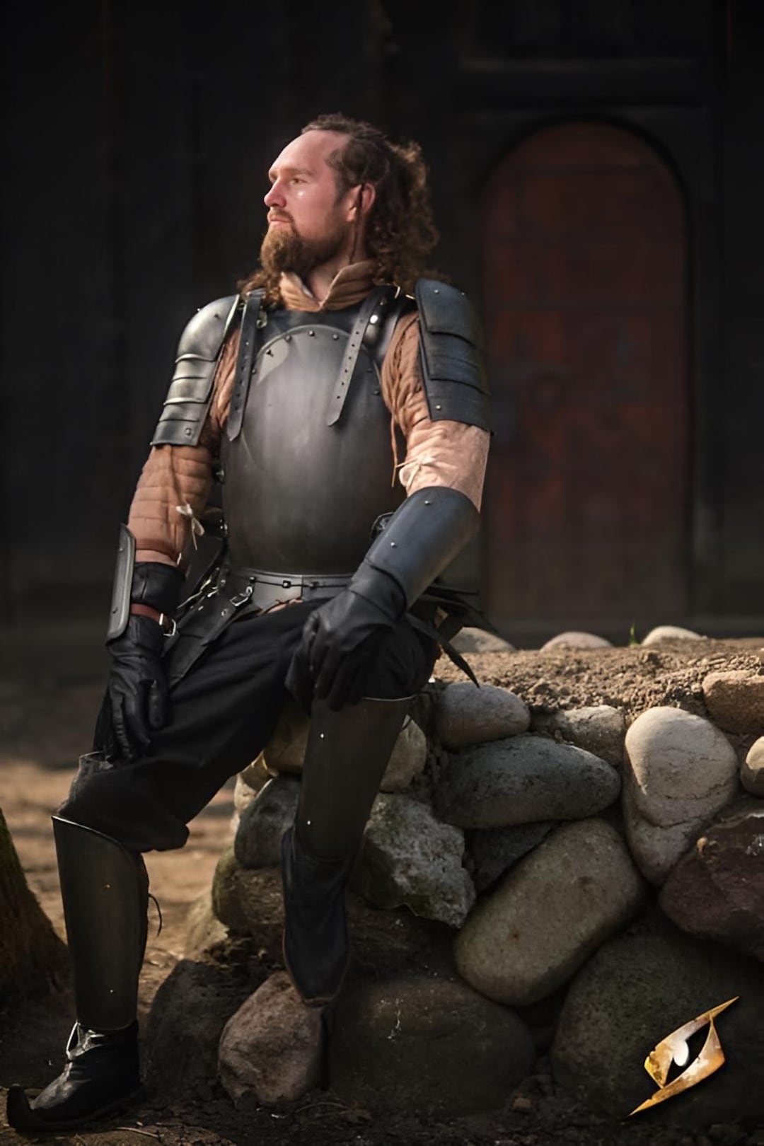 Blackened Steel Knight Armor Suit Full Body Armor With Cuirass ...